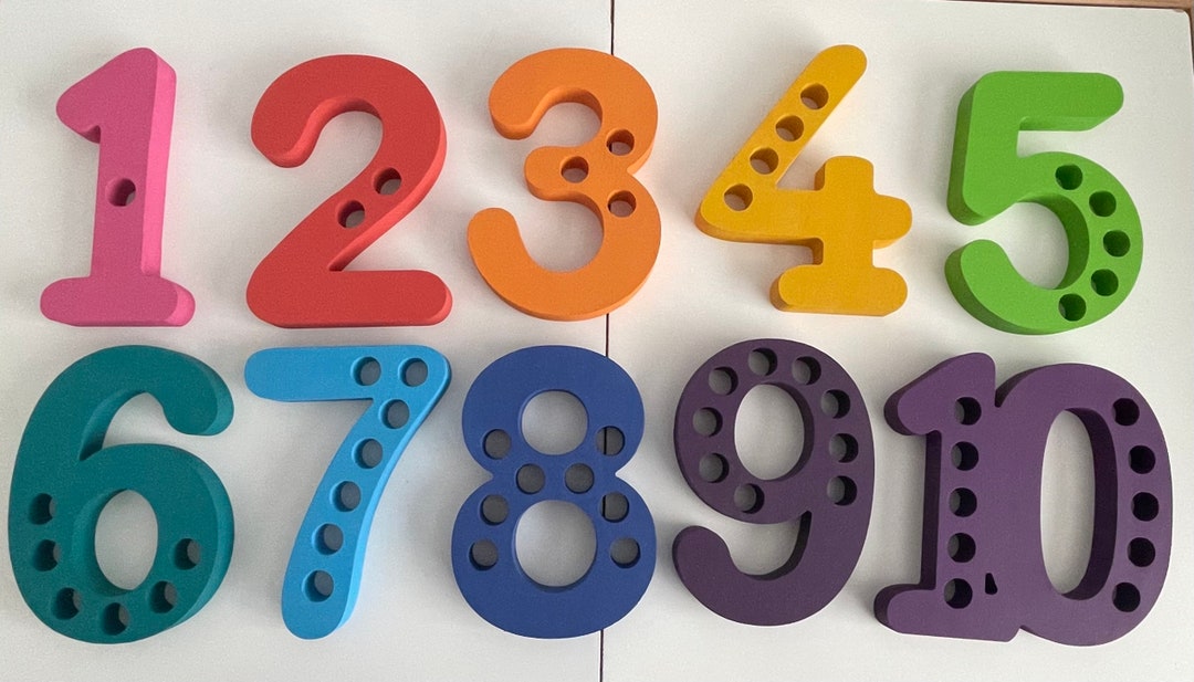 Large Numbers 1-10 - Etsy