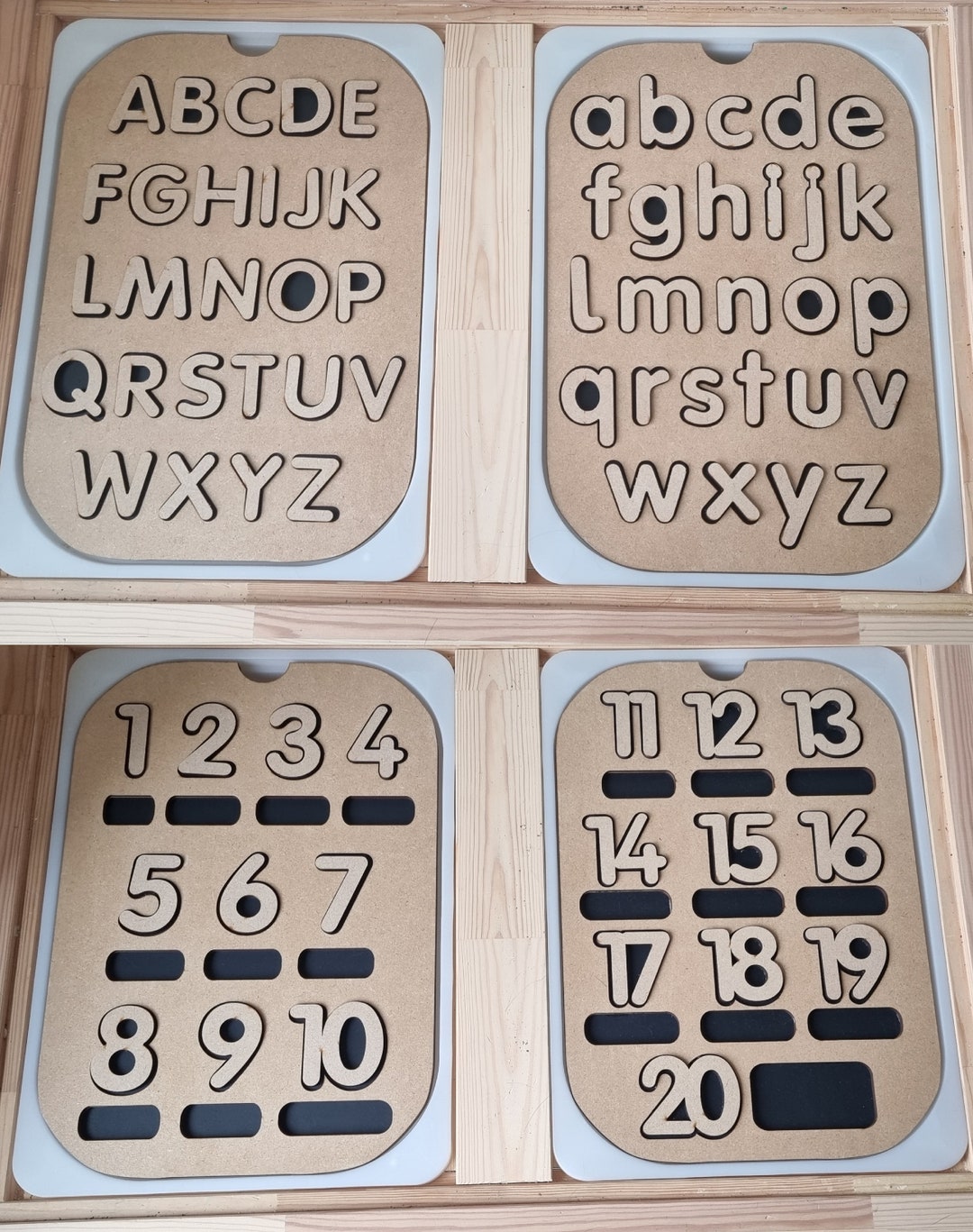 Alphabet and Numbers Flisat Table Insert - Etsy