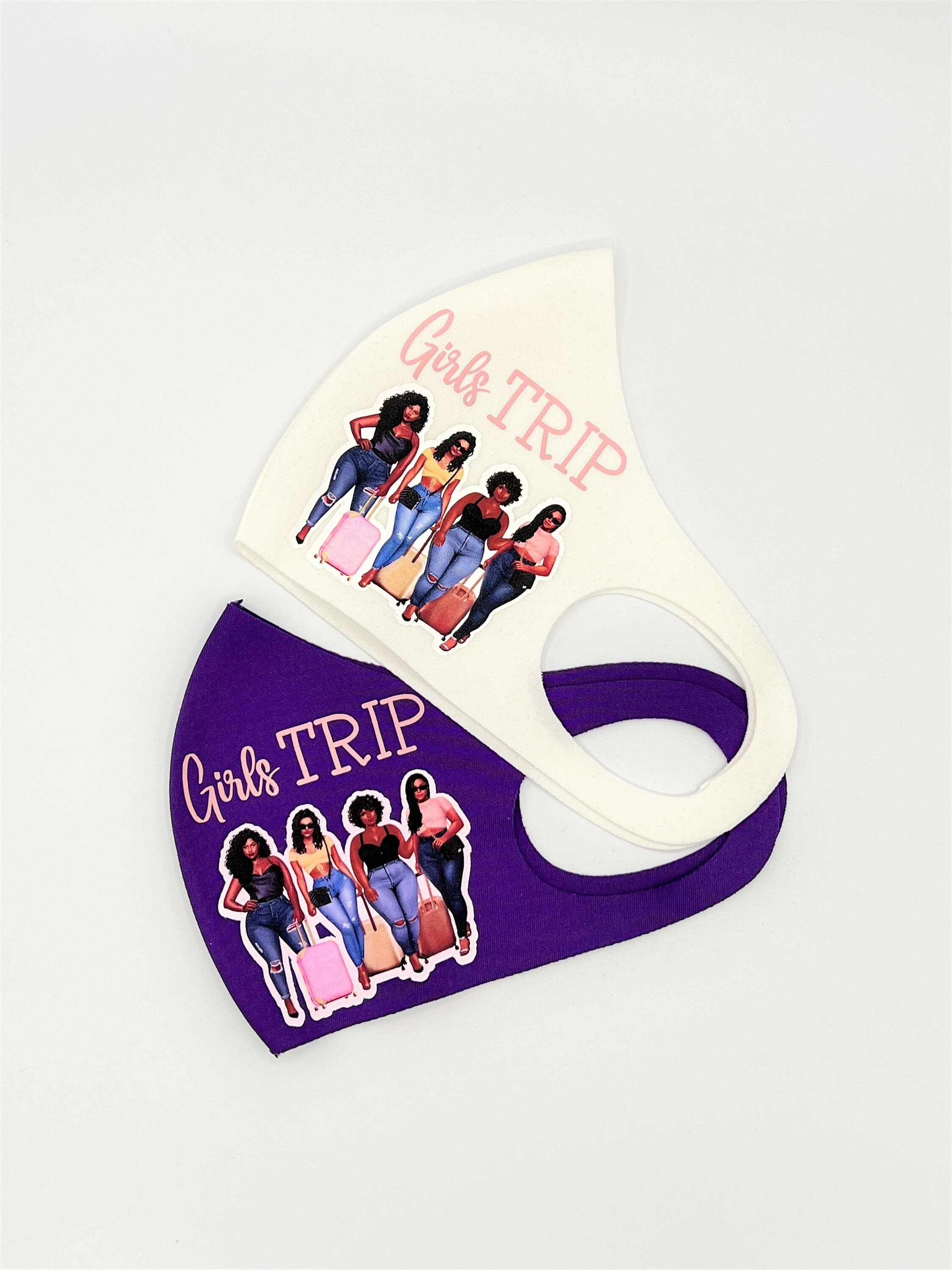 Girl's Trip Face Mask, Girl's Weekend, Mom's Only, Friends, Besties ...