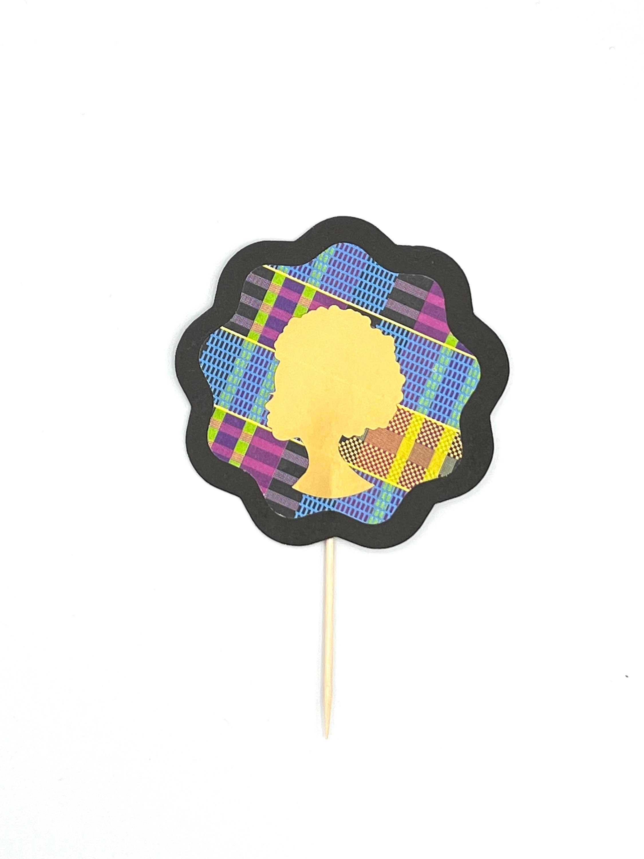 Afro Woman Cupcake Toppers for Birthdays Black History Black - Etsy