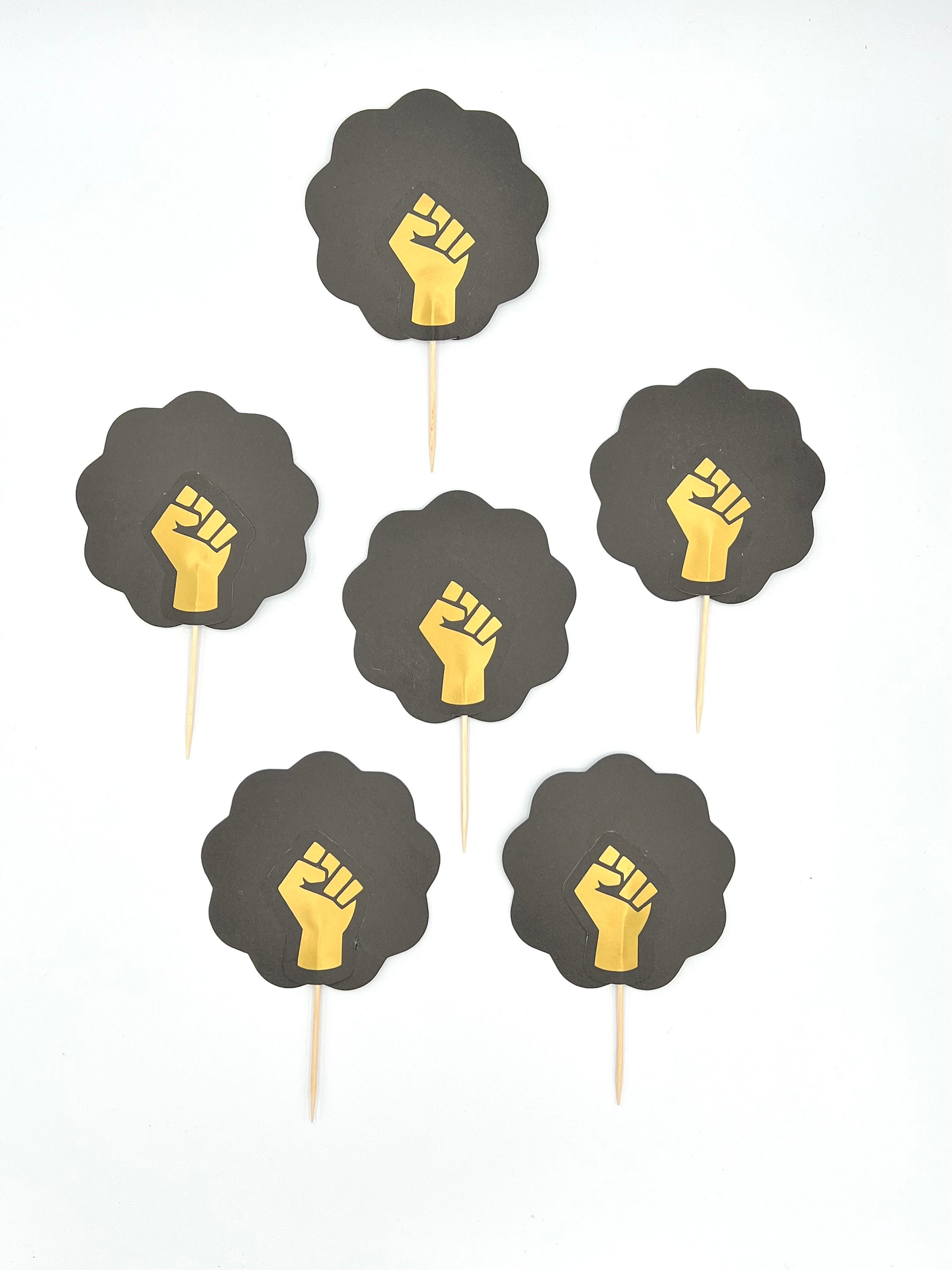 Afro Woman Cupcake Toppers for Birthdays Black History Black - Etsy