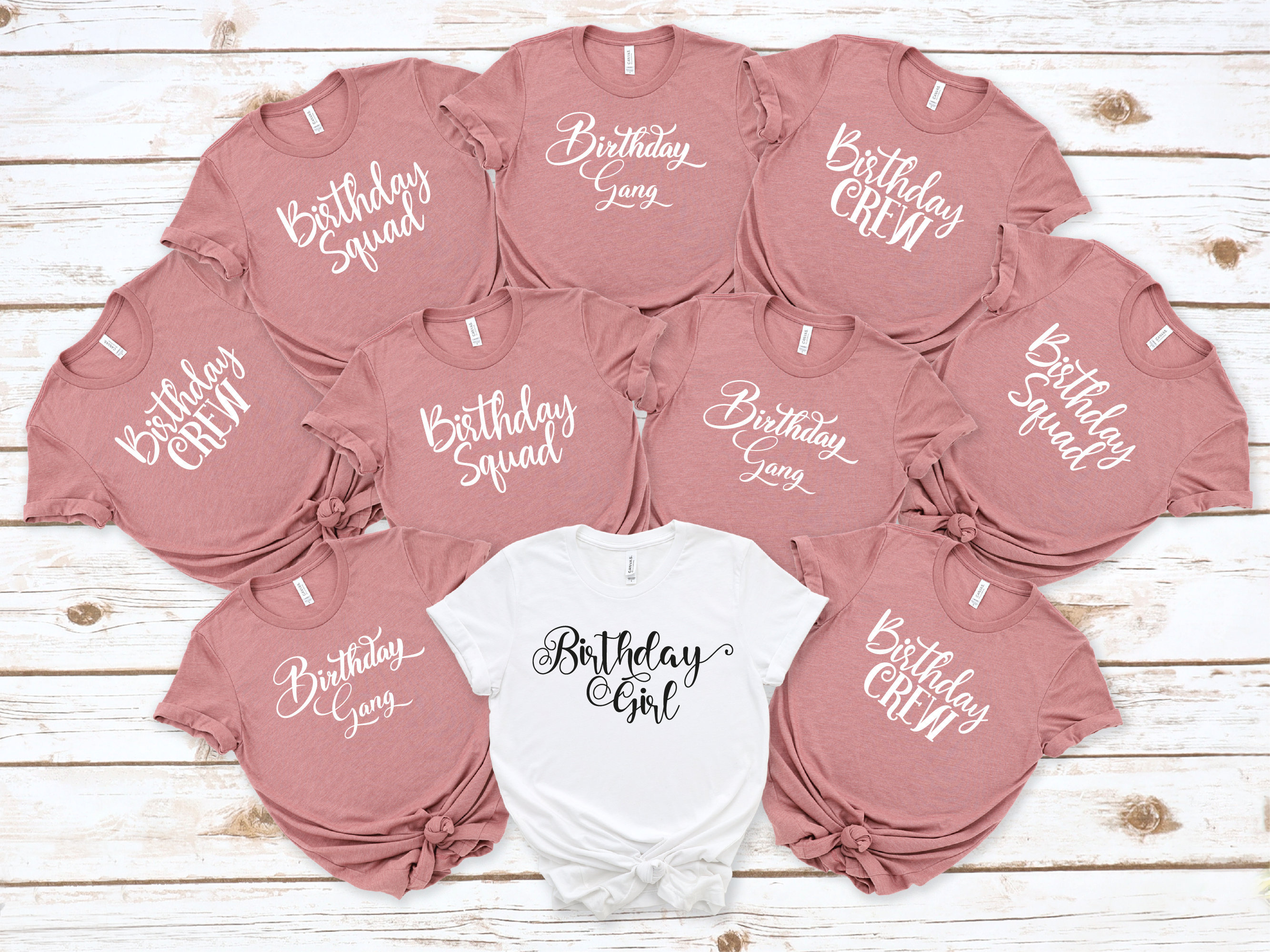 Birthday Group Shirts Birthday Crew Shirts Birthday Squad Etsy