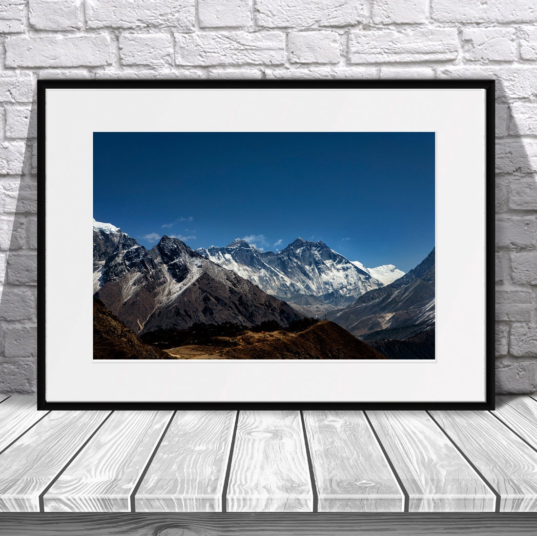 Mount Everest Art Mt Everest Nepal Himalayas Mountain Wall Art Fine Art ...