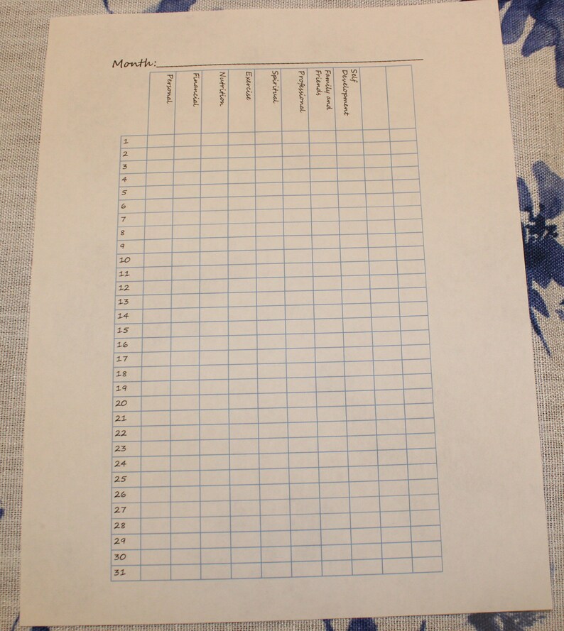 Monthly Development Tracker Template Etsy monthly-development-tracker-template-etsy