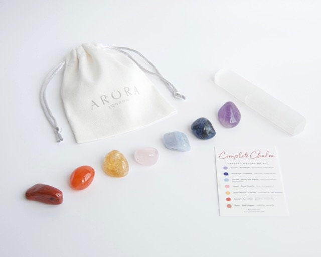 Complete Chakra Crystal Wellbeing Kit Chakra Sets Chakra - Etsy UK