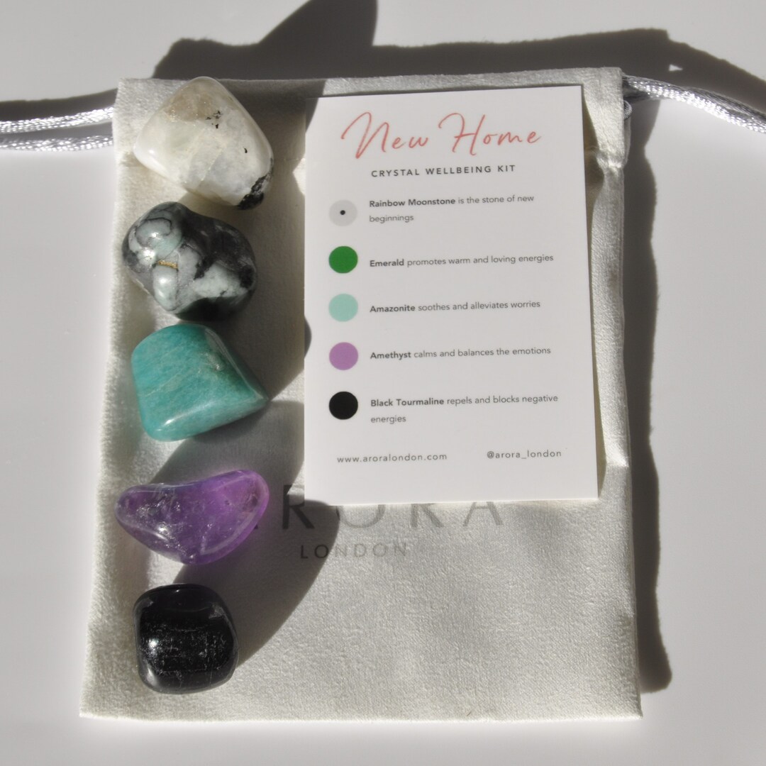 New Home Crystal Kit: Housewarming Healing Stones Gift - Etsy