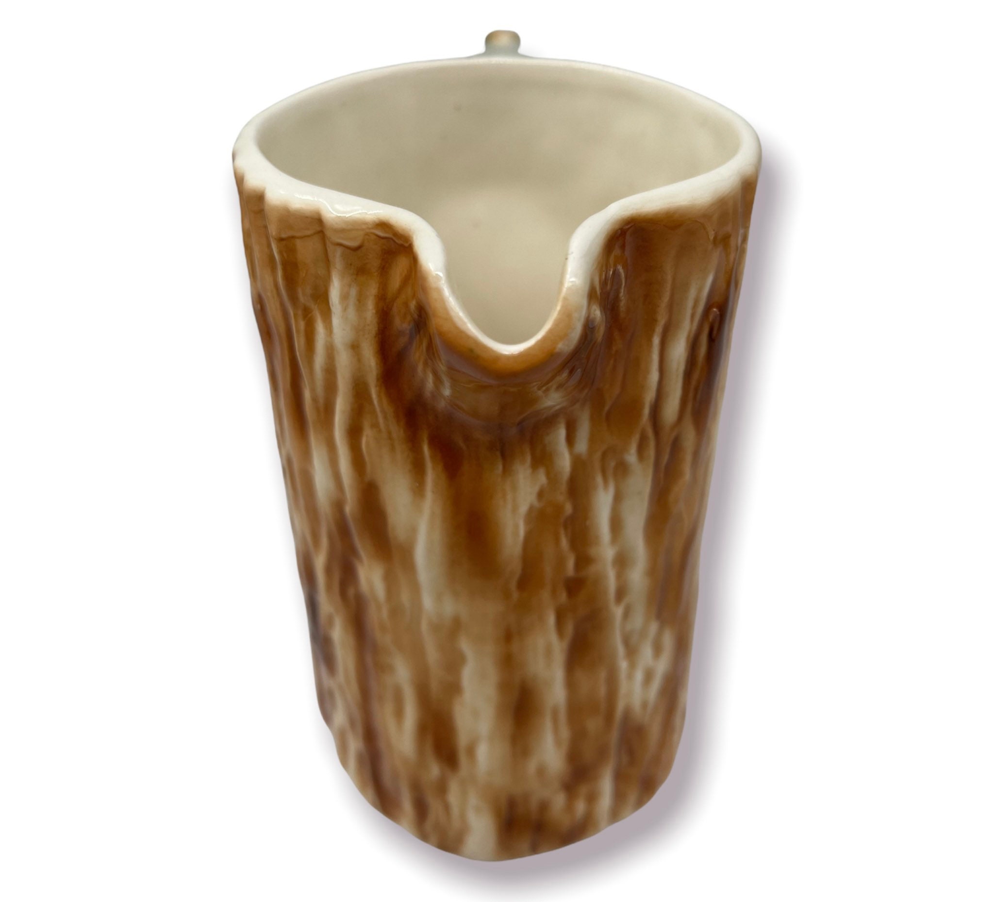 Czechoslovakia Ceramic Pottery Tree and Axe Handled Pitcher - Etsy