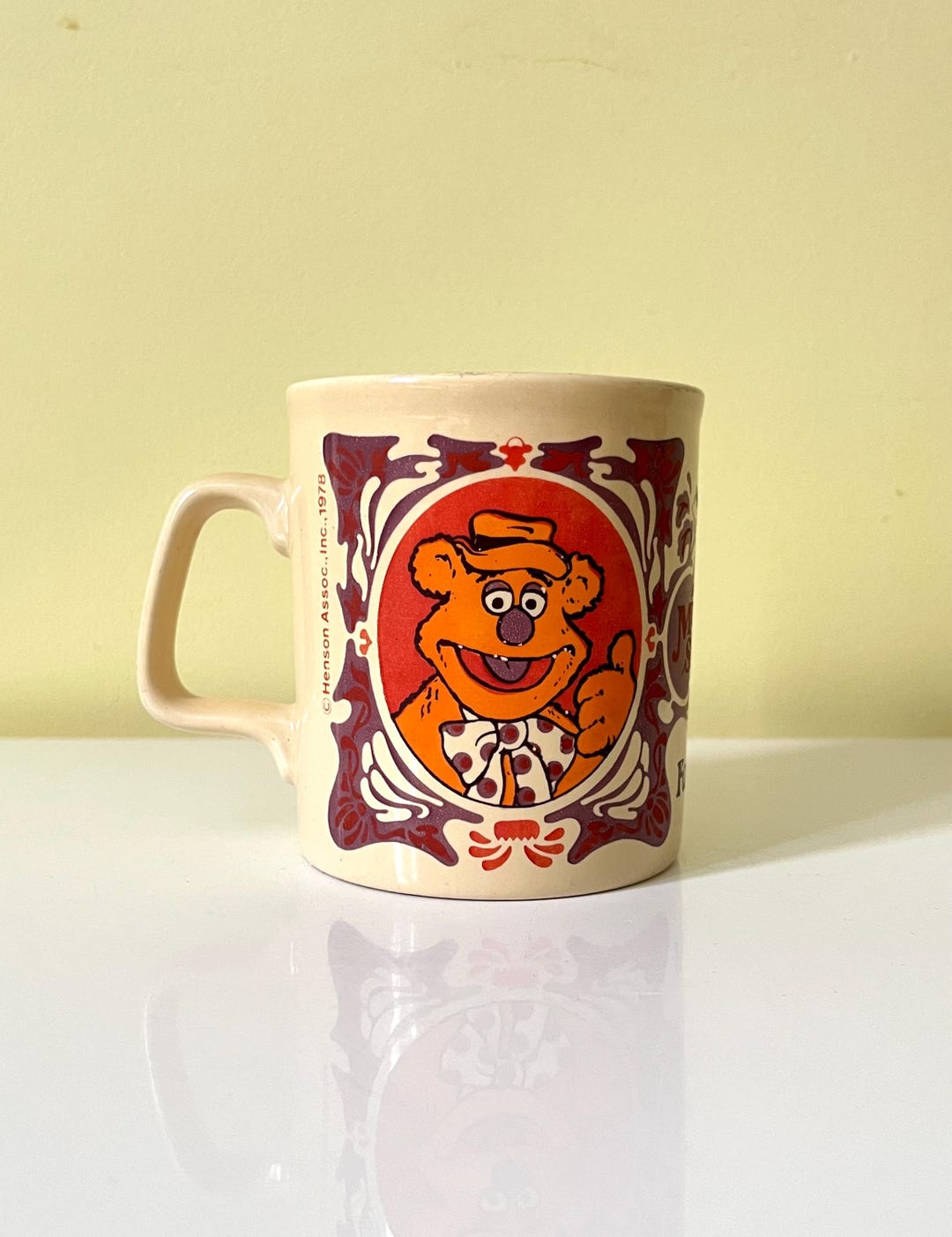 Vintage Fozzie the Muppet Show Tan Coffee Mug 1978 - Etsy