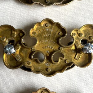 Lot of 6 Vintage Brass Plated Clam Shell Drawer Pulls - Etsy