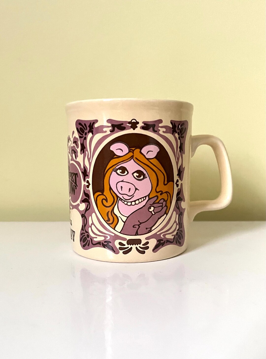 Vintage Miss Piggy the Muppet Show Tan Coffee Mug 1978 - Etsy