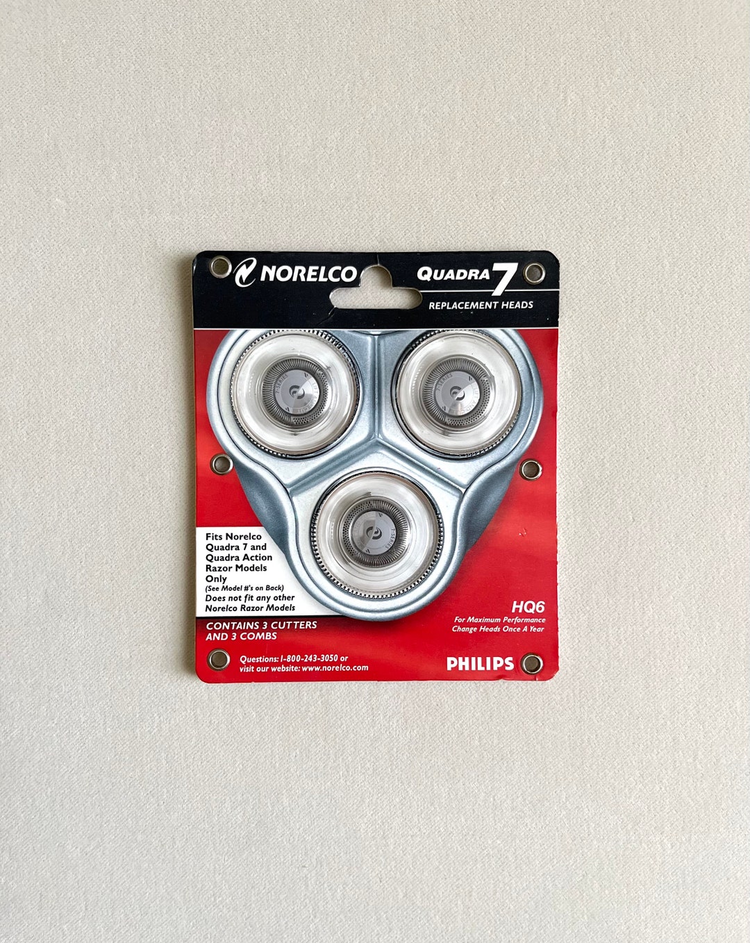 Norelco Philips Quadra 7 HQ6 Replacement Shaving Head - Etsy