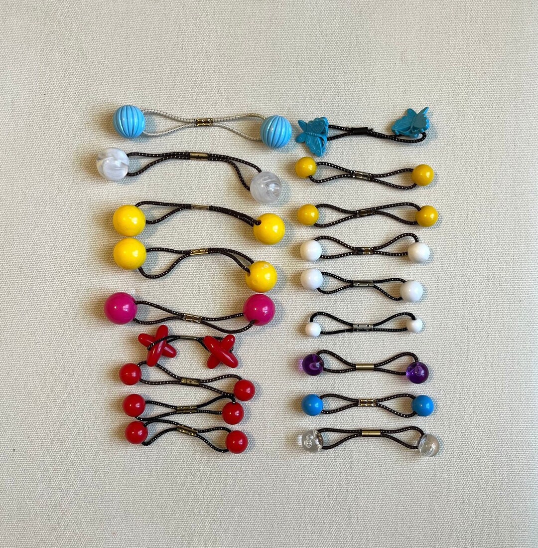 Lot of Vintage Ponytail Knocker Ball Hair Elastics - Etsy