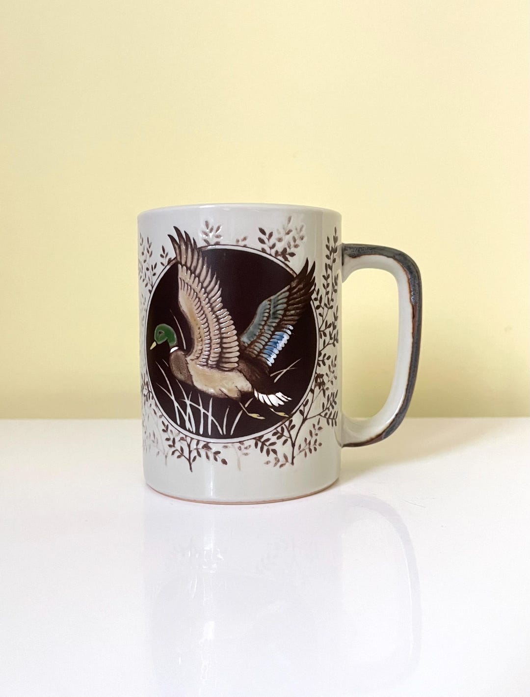 Vintage Otagiri Stoneware Mallard Duck Coffee Mug - Etsy