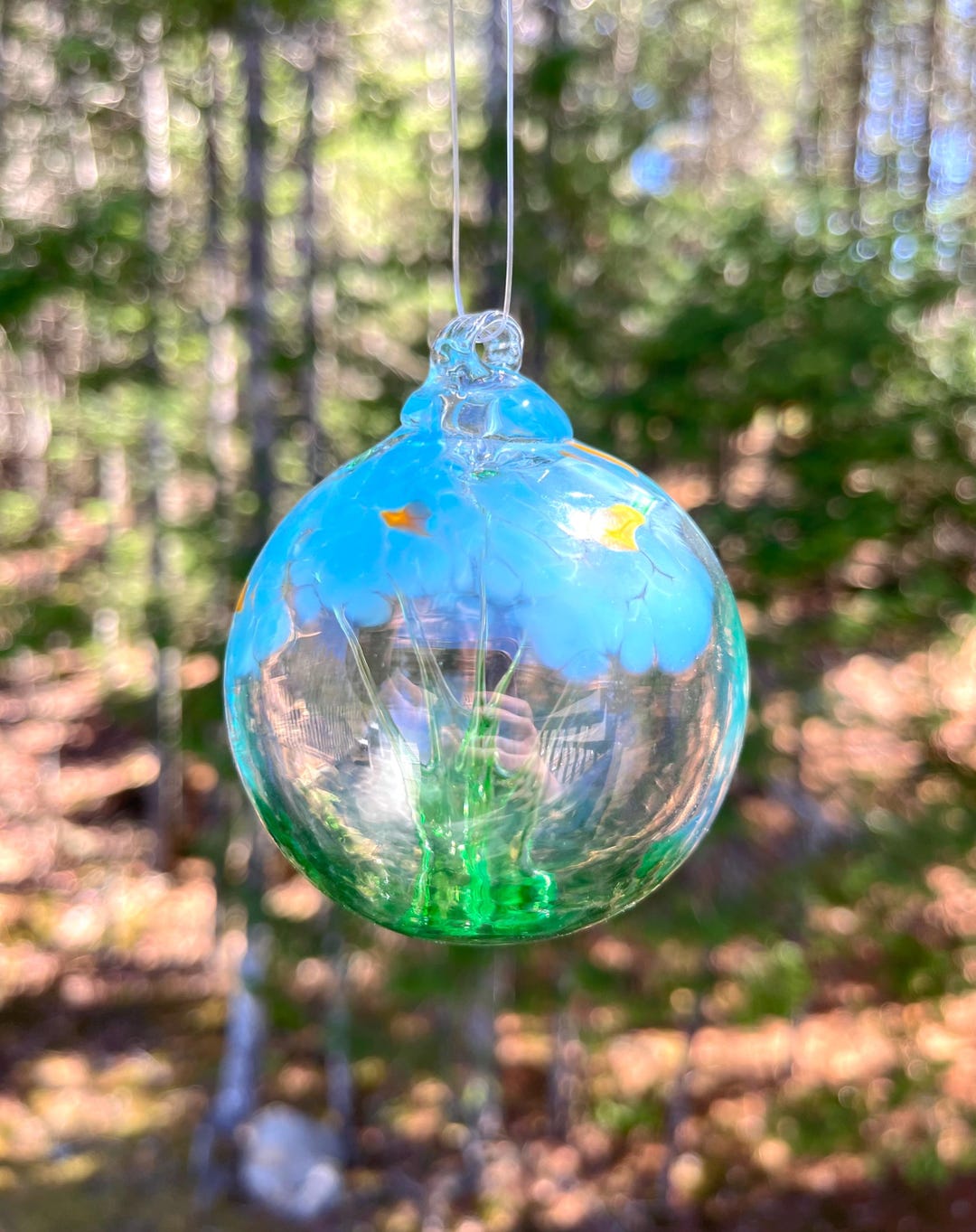 Kitras Art Glass Ball Hand Blown Glass 2.5" - Etsy