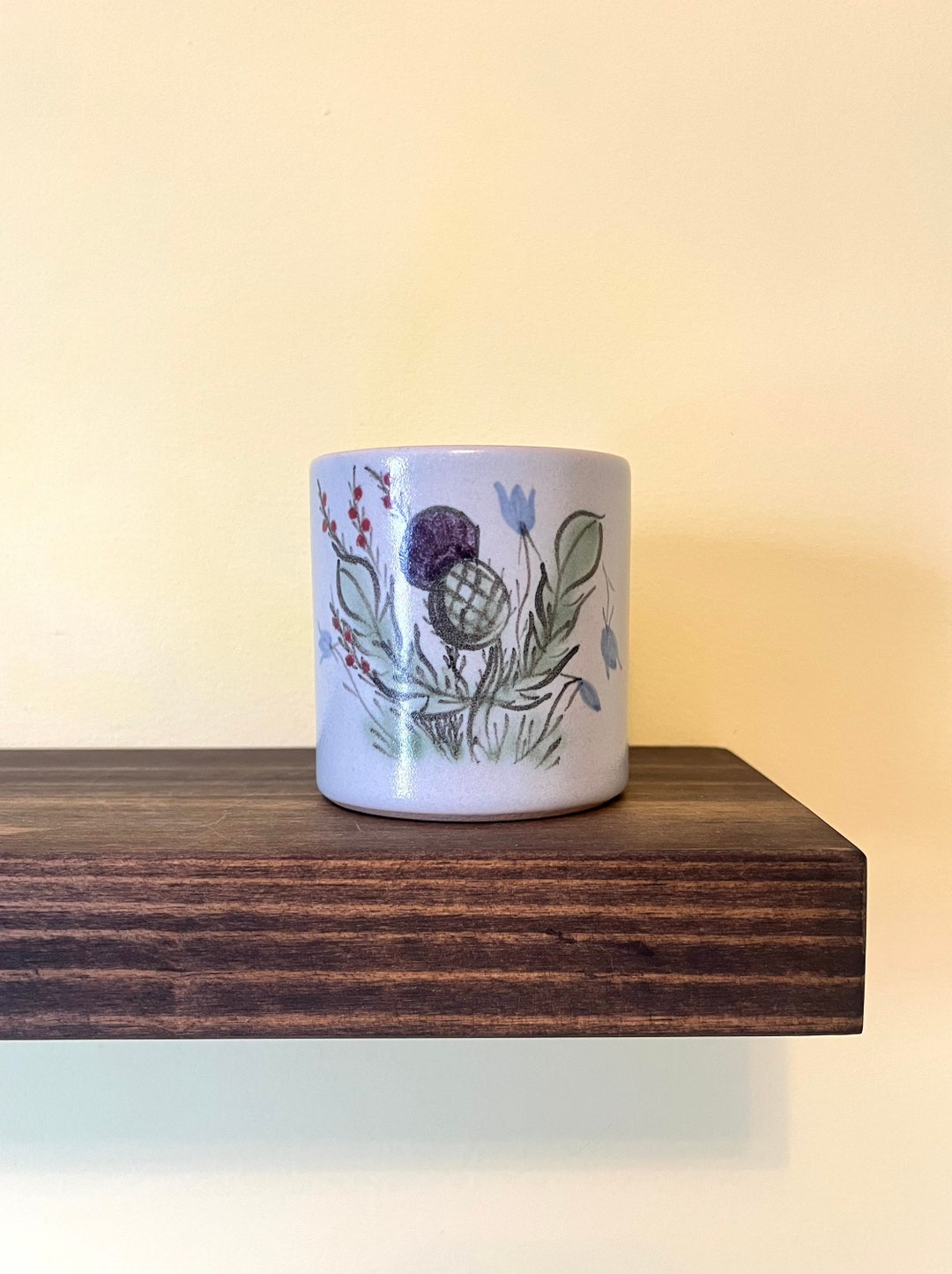 Buchan Portobello Thistleware Pottery Cup/votive - Etsy