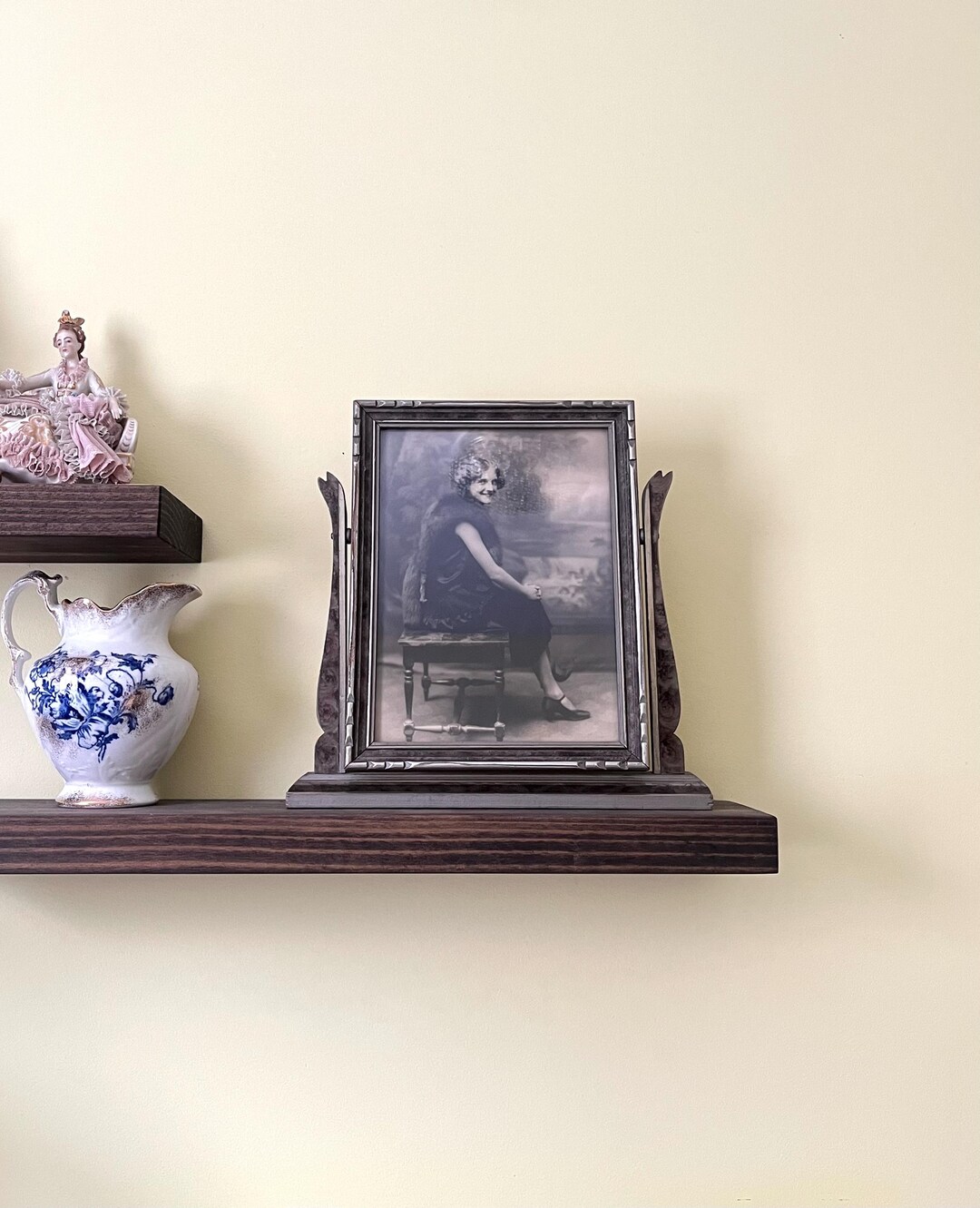 Antique Silver Wooden Swivel Picture Frame - Etsy
