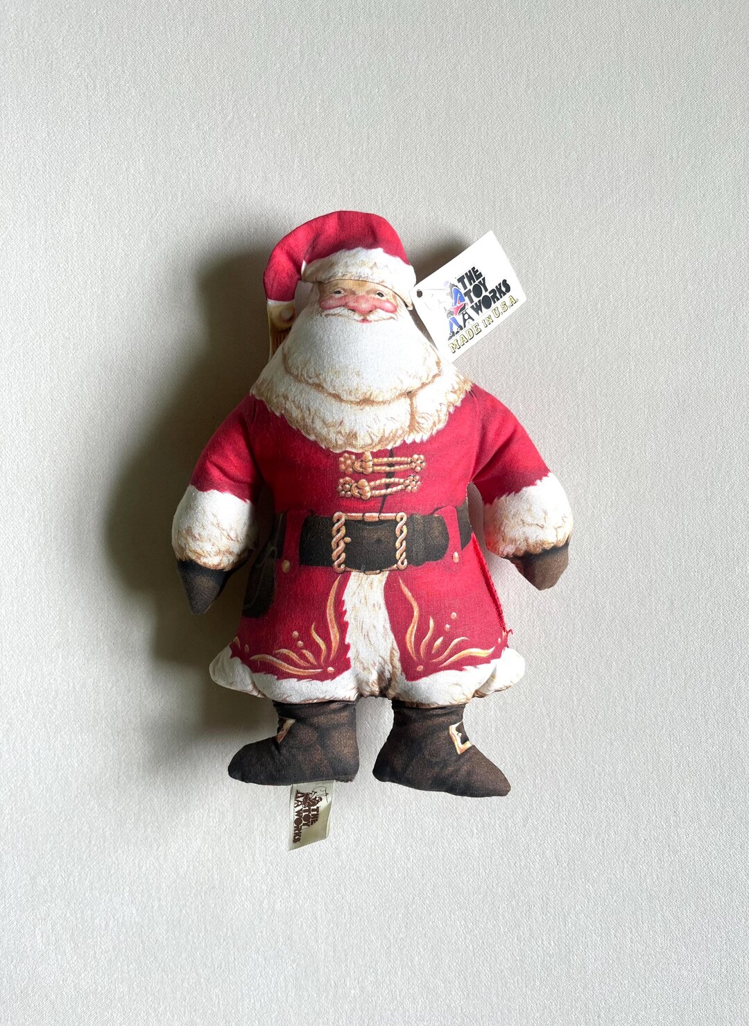 Vintage the Toy Works Plush Pillow Santa Claus - Etsy