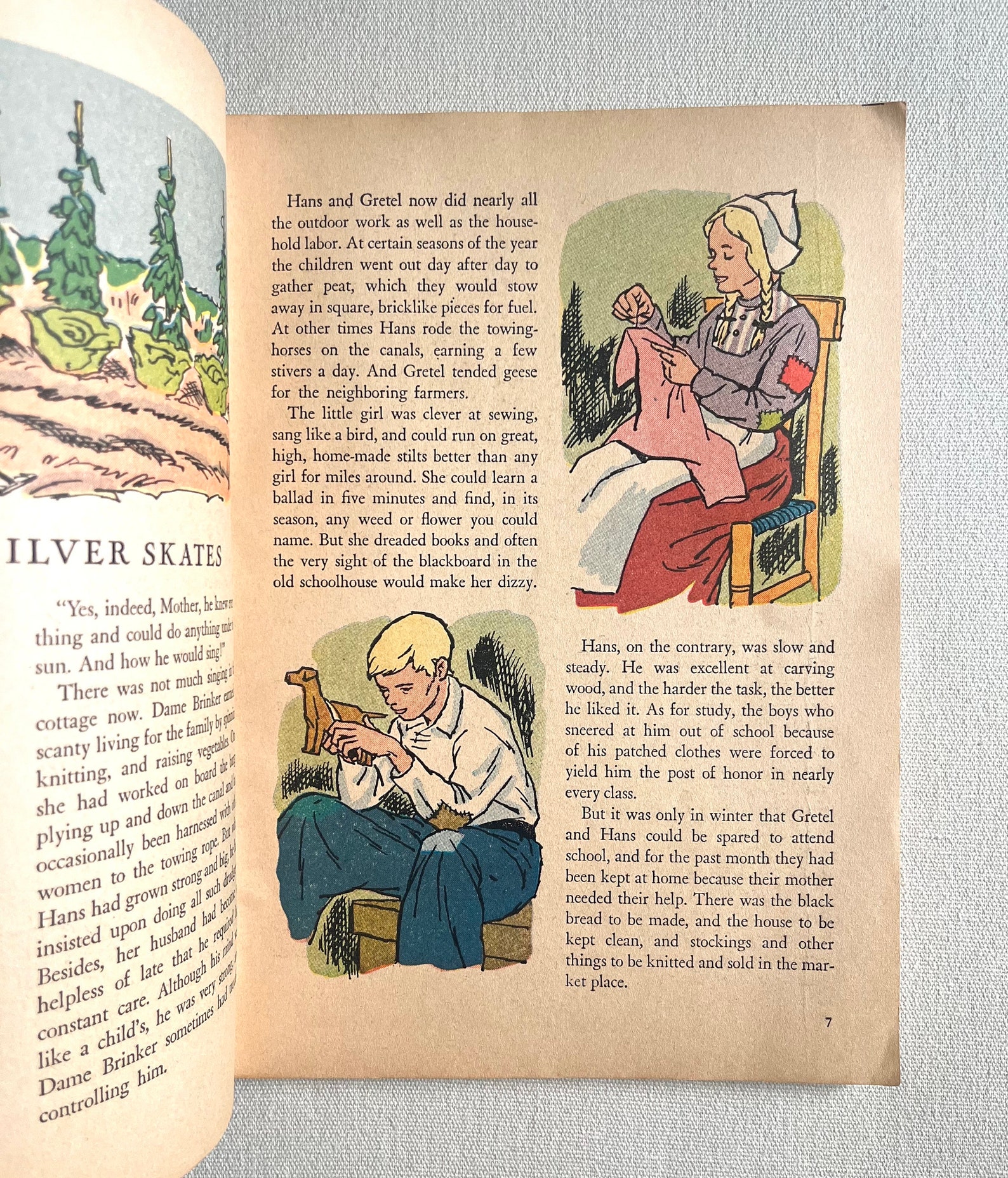 Vintage 1957 Hans Brinker the Silver Skates Book - Etsy