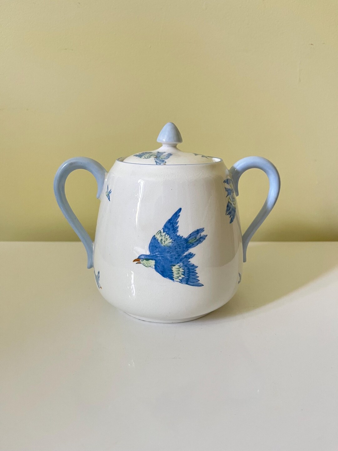 Heathcote Williamsons Blue Bird China Sugar Dish - Etsy