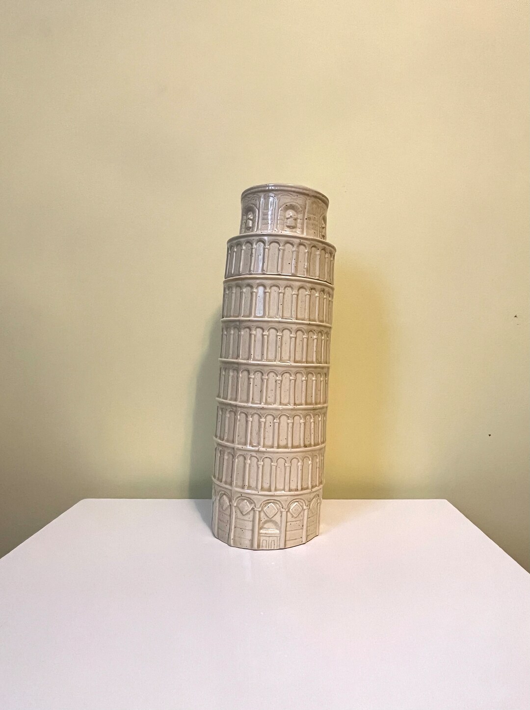 Rare Vintage Japan Leaning Tower of Pisa Ceramic Spaghetti Container - Etsy