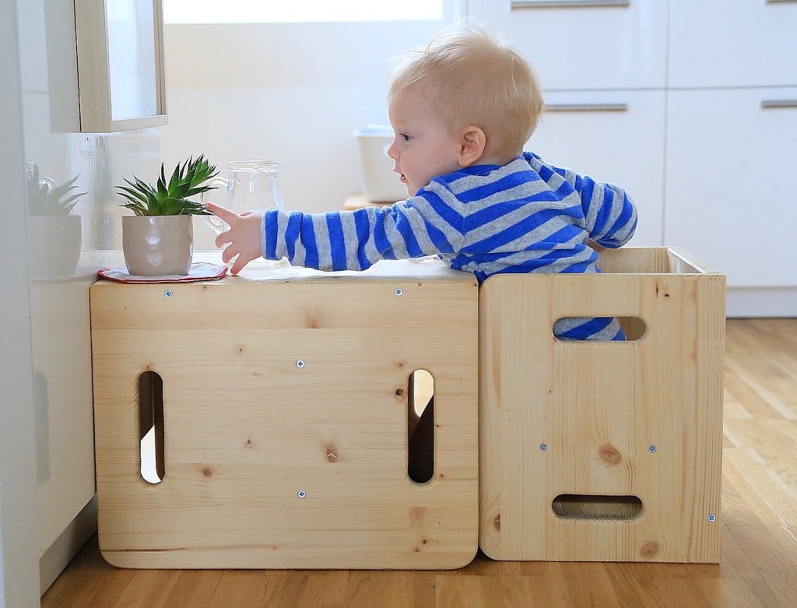 Montessori Cube Chair Set FREE SHIPPING in EU Weaning Table - Etsy UK
