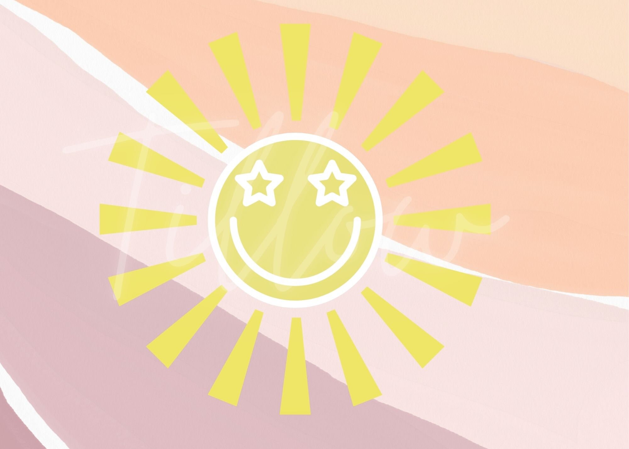 Sunny Smiley Face PNG, Smiley Face PNG, Sublimation Design, Screen ...