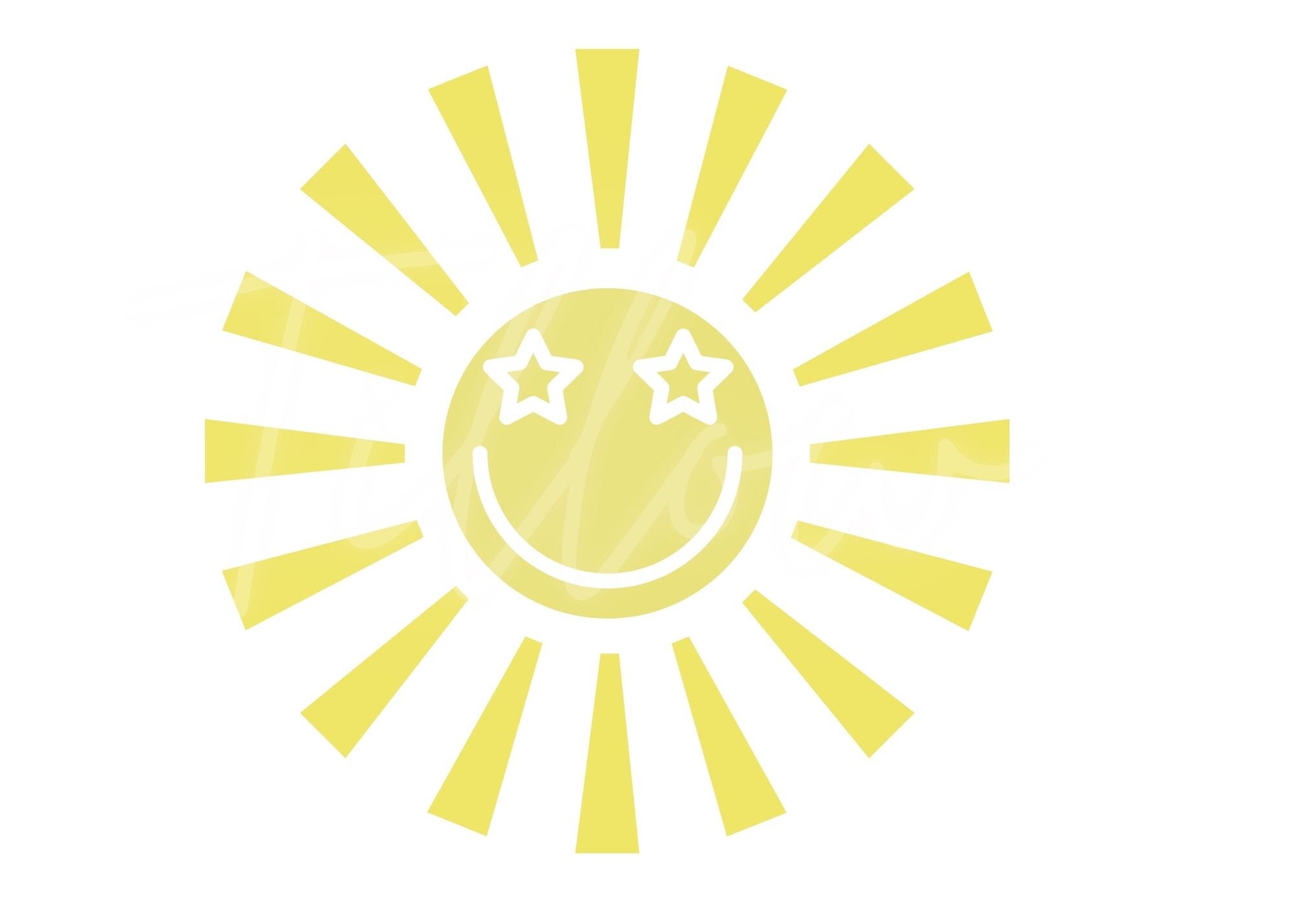 Sunny Smiley Face PNG, Smiley Face PNG, Sublimation Design, Screen ...