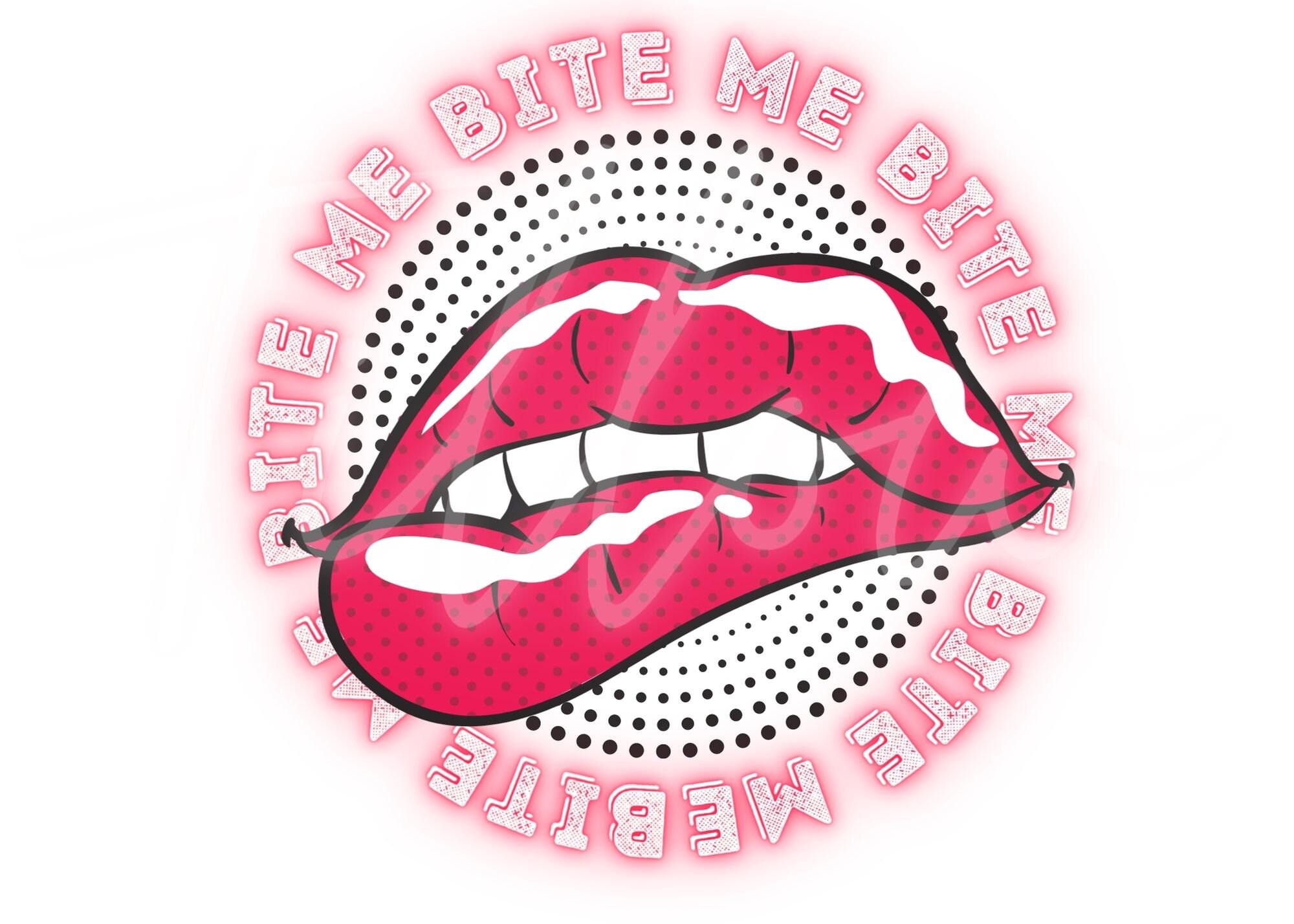 Bite Me PNG, Sublimation Design, Screen Print Design, Digital Download ...