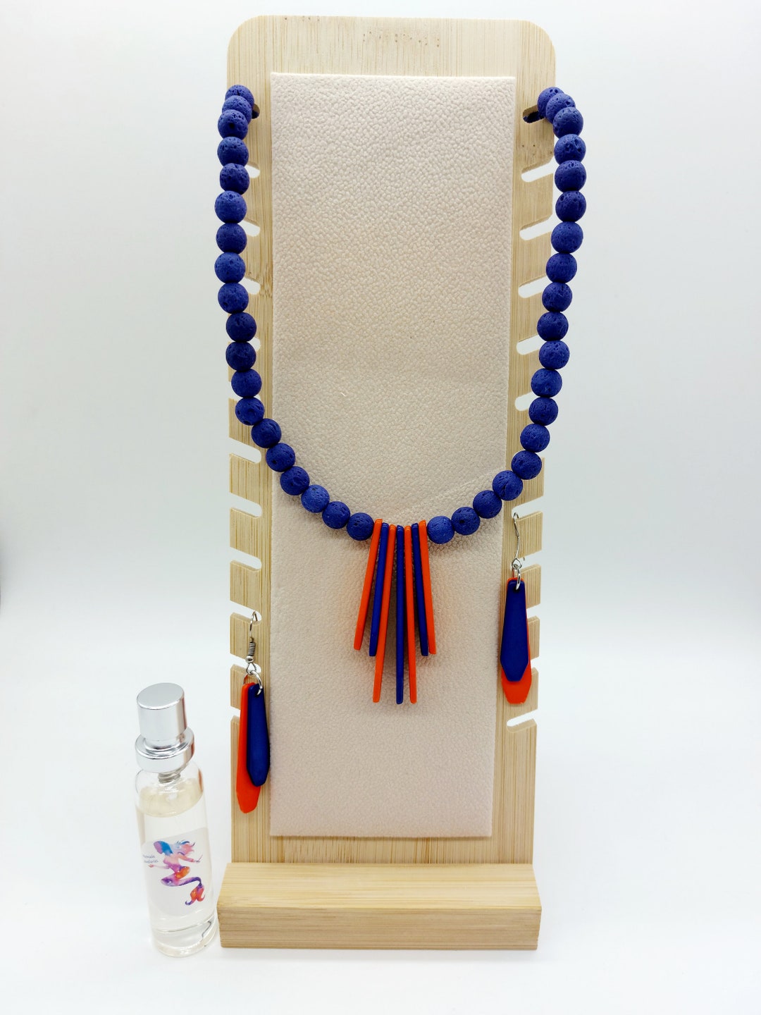 Calming Jewels. White and Blue Lava Beads Combined With Summery Charms ...