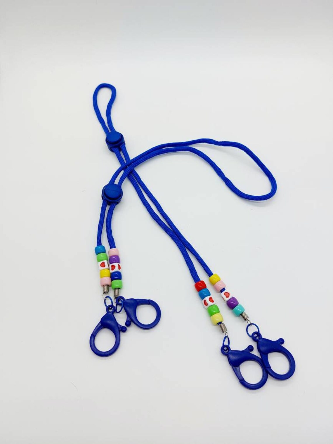 Kids Eyeglass Strap. Blue Kids Strong Eyeglass Cord With Colourful ...