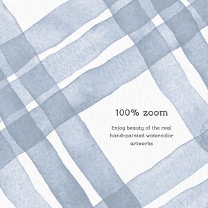 Silver Watercolor Plaid - Pack of Seamless Digital Papers. Printable ...