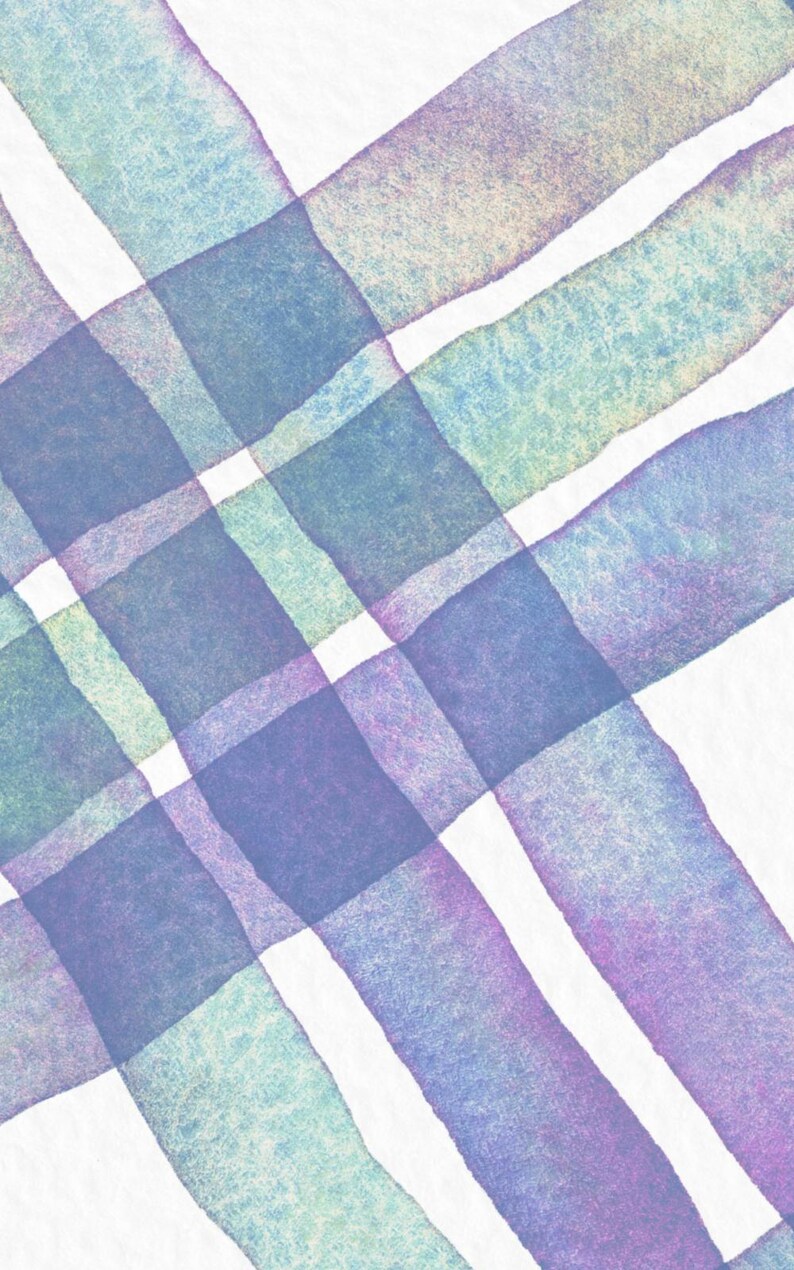Opalescent Plaid - Pack of Digital Papers. Seamless Printable ...