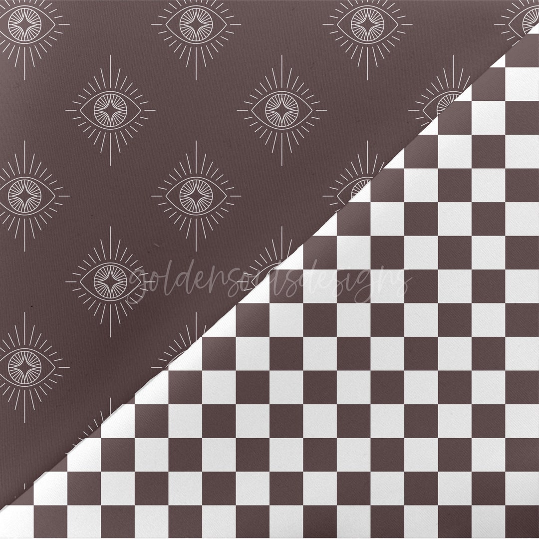 Evil Eyes & Chex - Cute Mystical Seamless Digital Design, Two Files ...