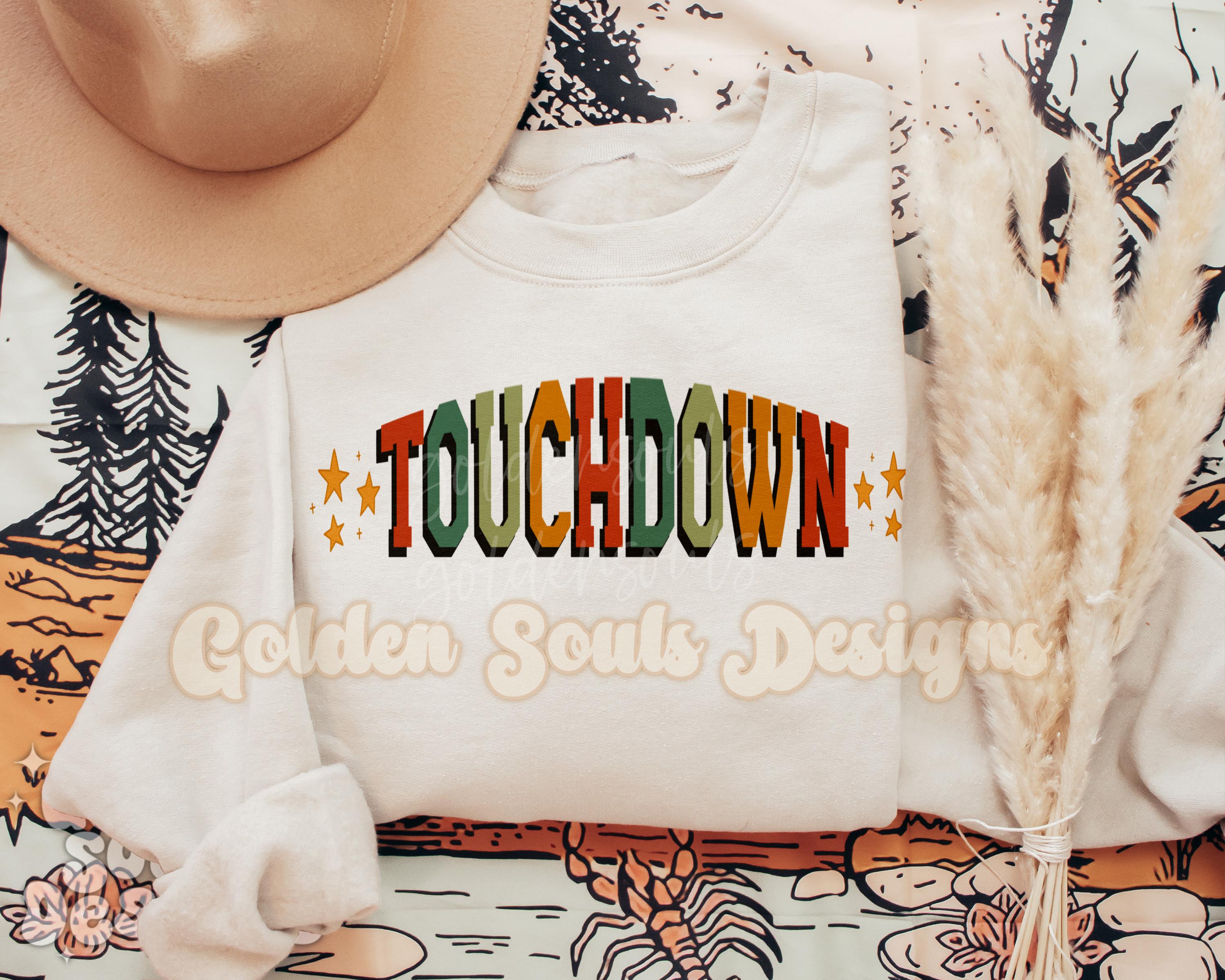 Touchdown PNG - Cute, Sports, PNG, Digital Design, Shirt, Sublimation ...