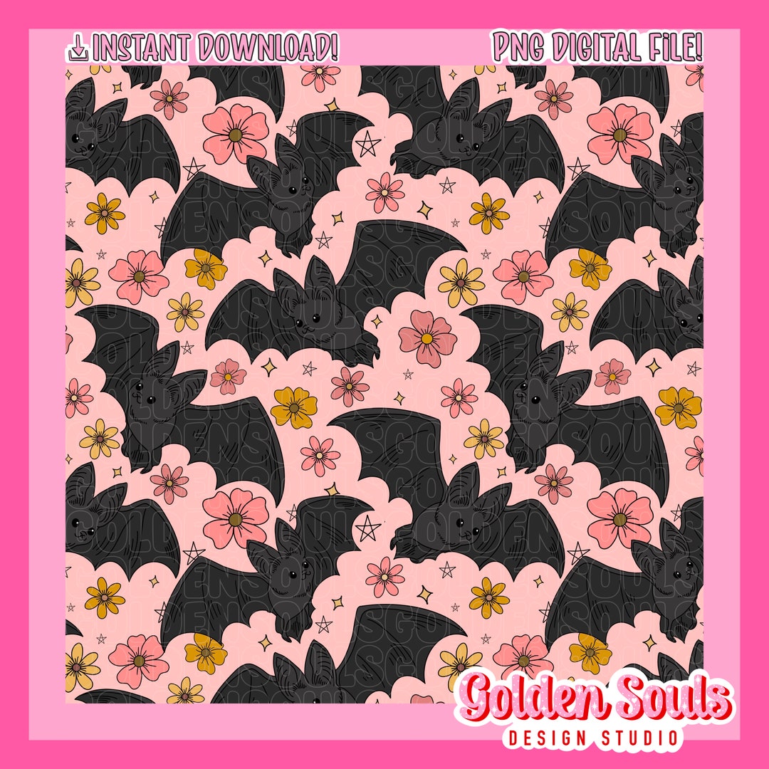 Frickin’ Bats - Halloween, Fall, Seamless, Digital Design, Two Files ...
