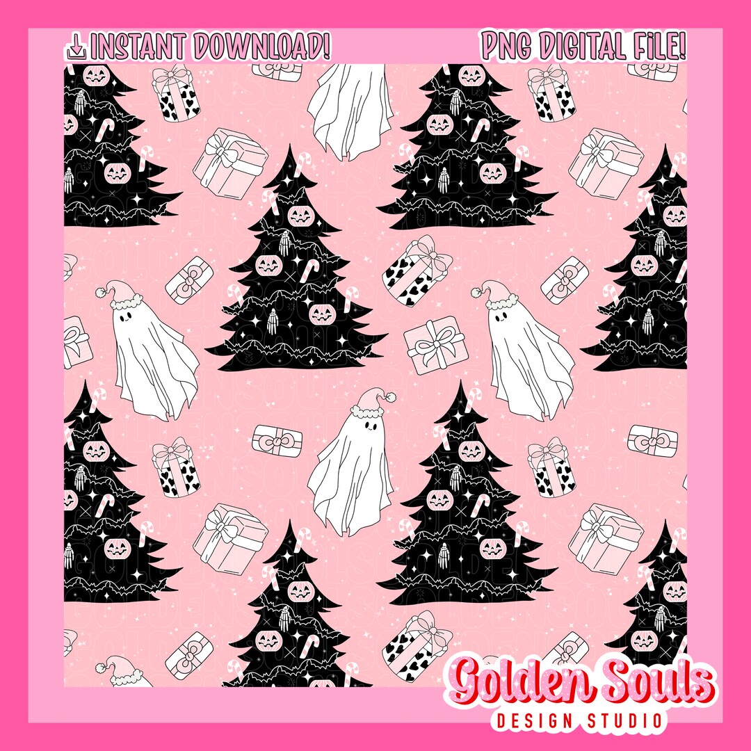 Merry Creepmas - Christmas Winter Seamless Digital Design, Two Files ...