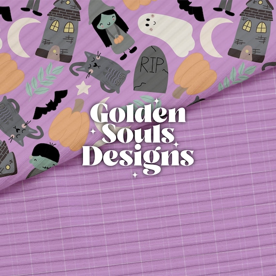 2 Seamless Pattern Files Halloween Night Purple - Etsy