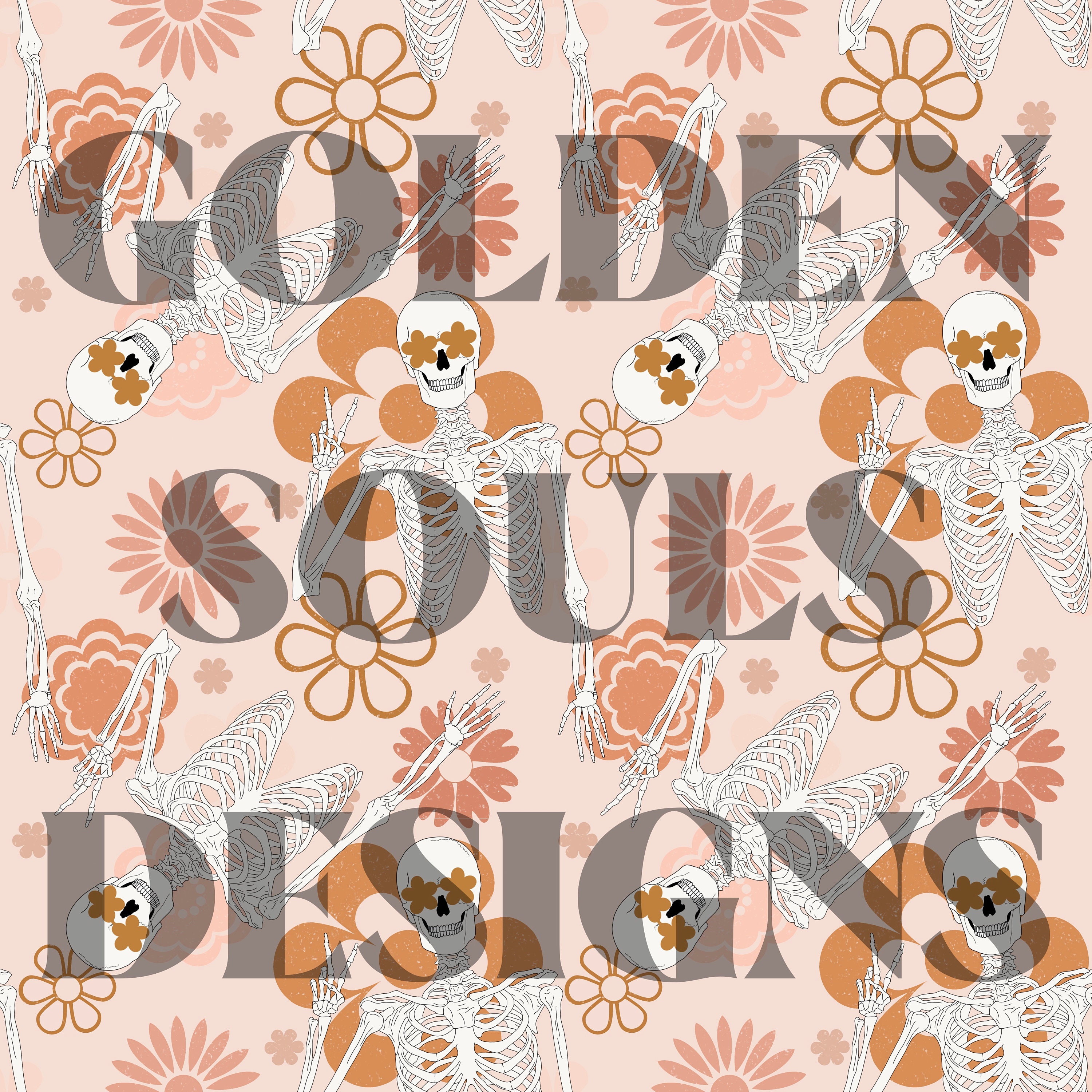 2 Seamless Pattern Files Haunt Mess | Etsy