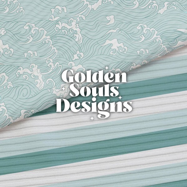 Wave Pattern Fabric - Etsy