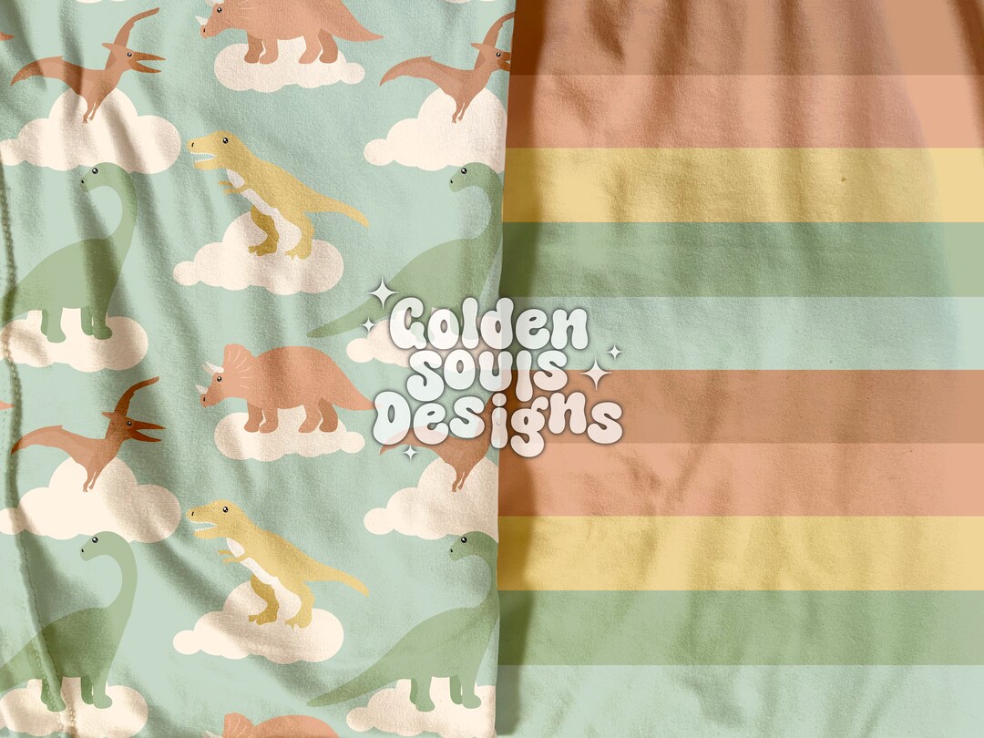 Dinosaurs + Stripes - Rainbow PNG, Seamless, Paper, Digital Design, Two ...