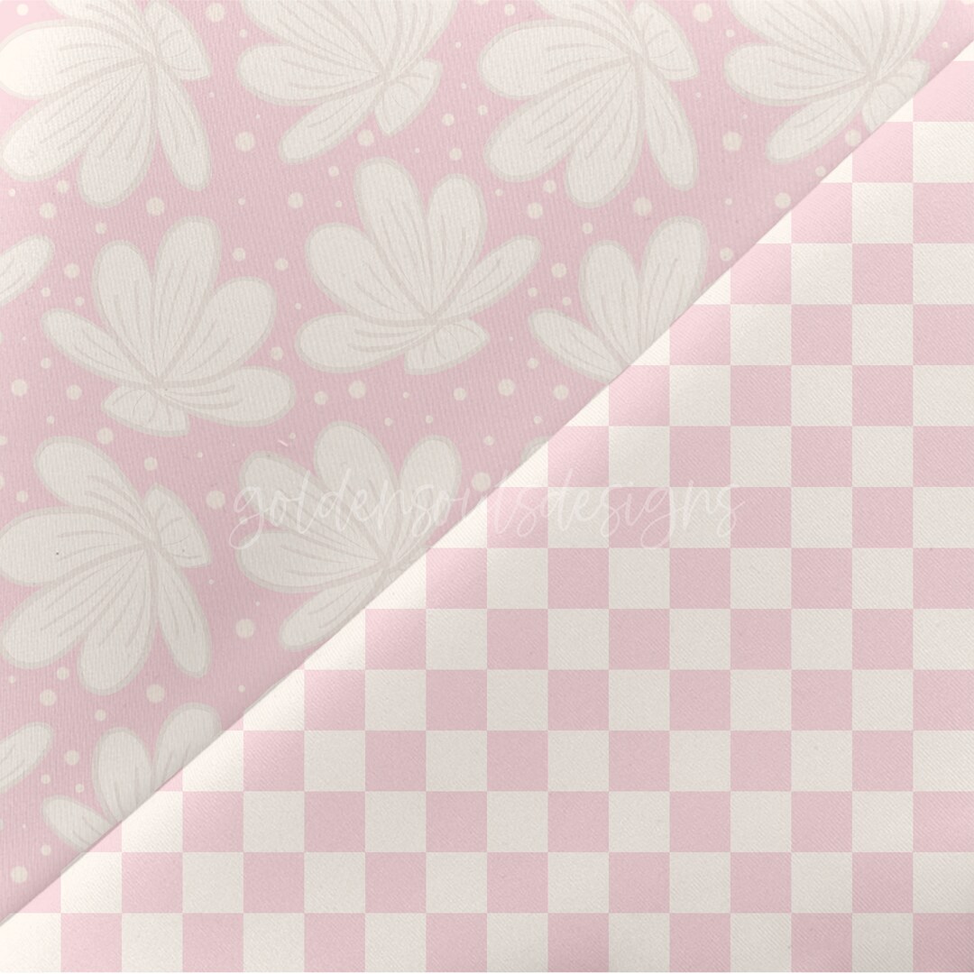 Seashells & Chex - Cute Summer Seamless Digital Design, Two Files Main ...