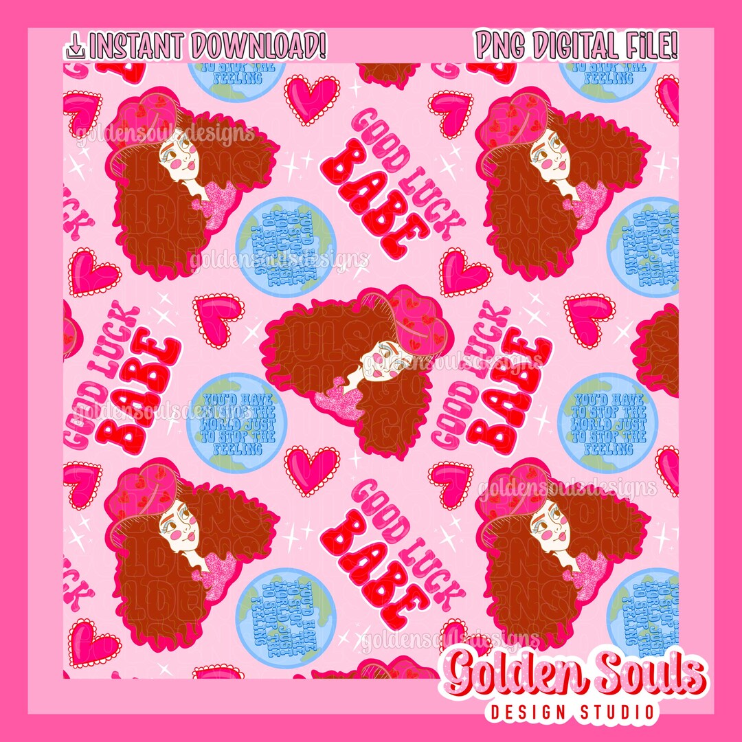 Good Luck Babe Stripes Seamless, Digital Design, Pattern, Wallpaper ...