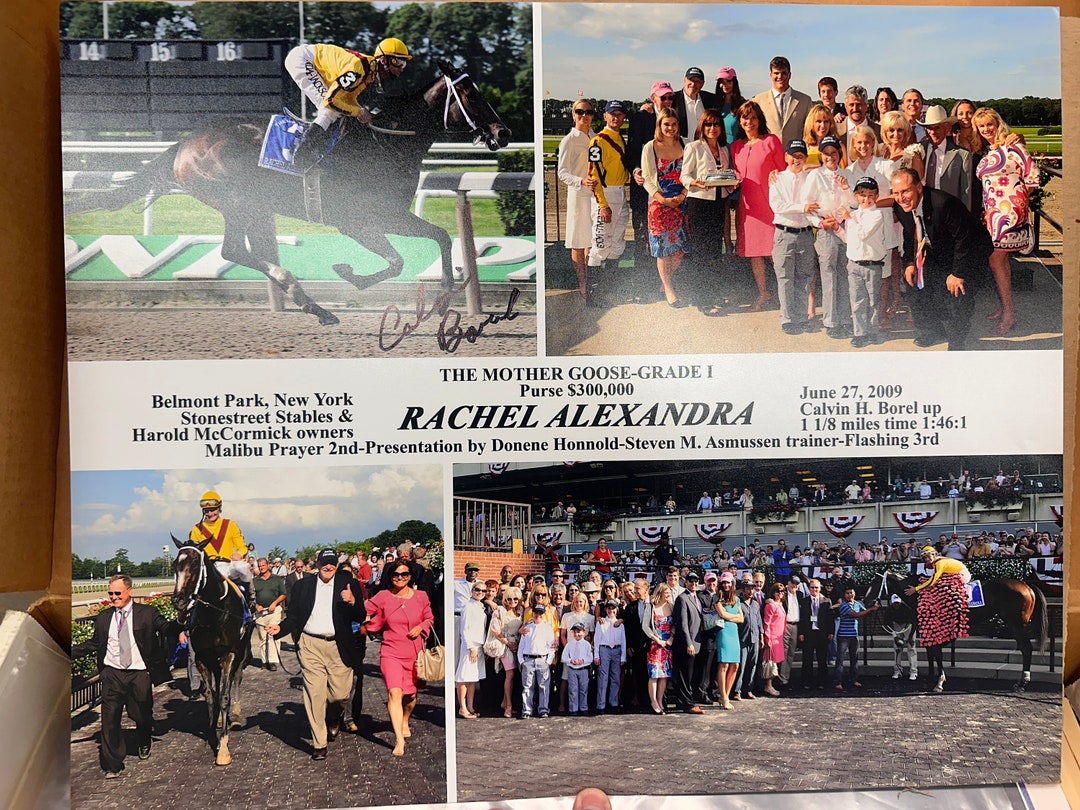 Rachel Alexandra Win Photo Signed by Calvin Borel - Etsy