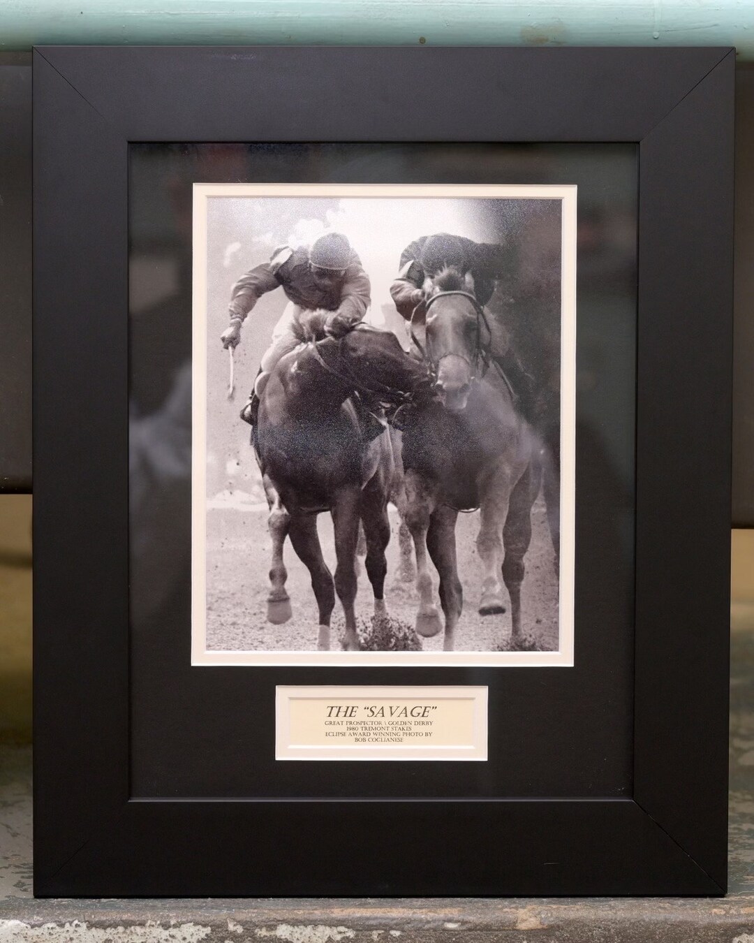 Framed Horse Racing Photo: the Savage, Belmont Stakes - Etsy