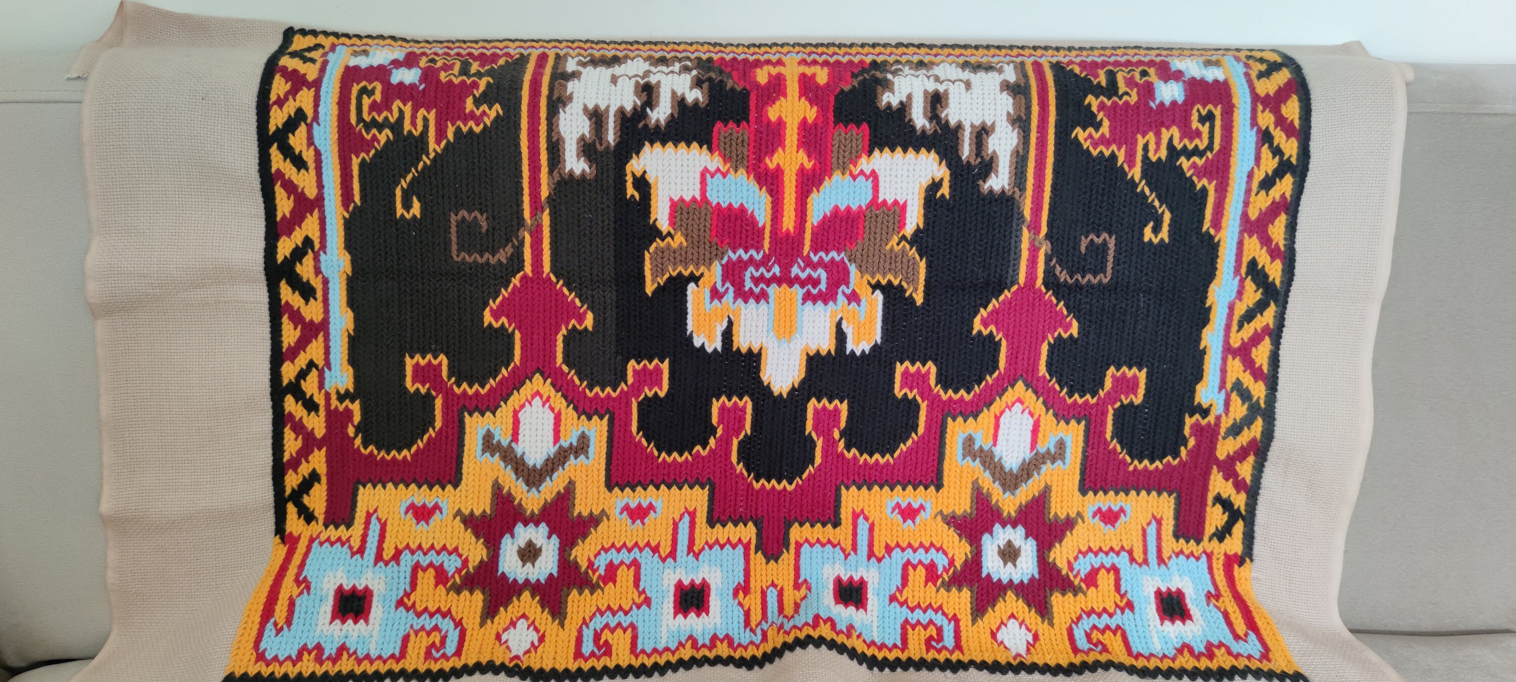 Vintage Bulgarian Rug/ Handmade Pillowcase/ Hand Embroidered - Etsy Israel