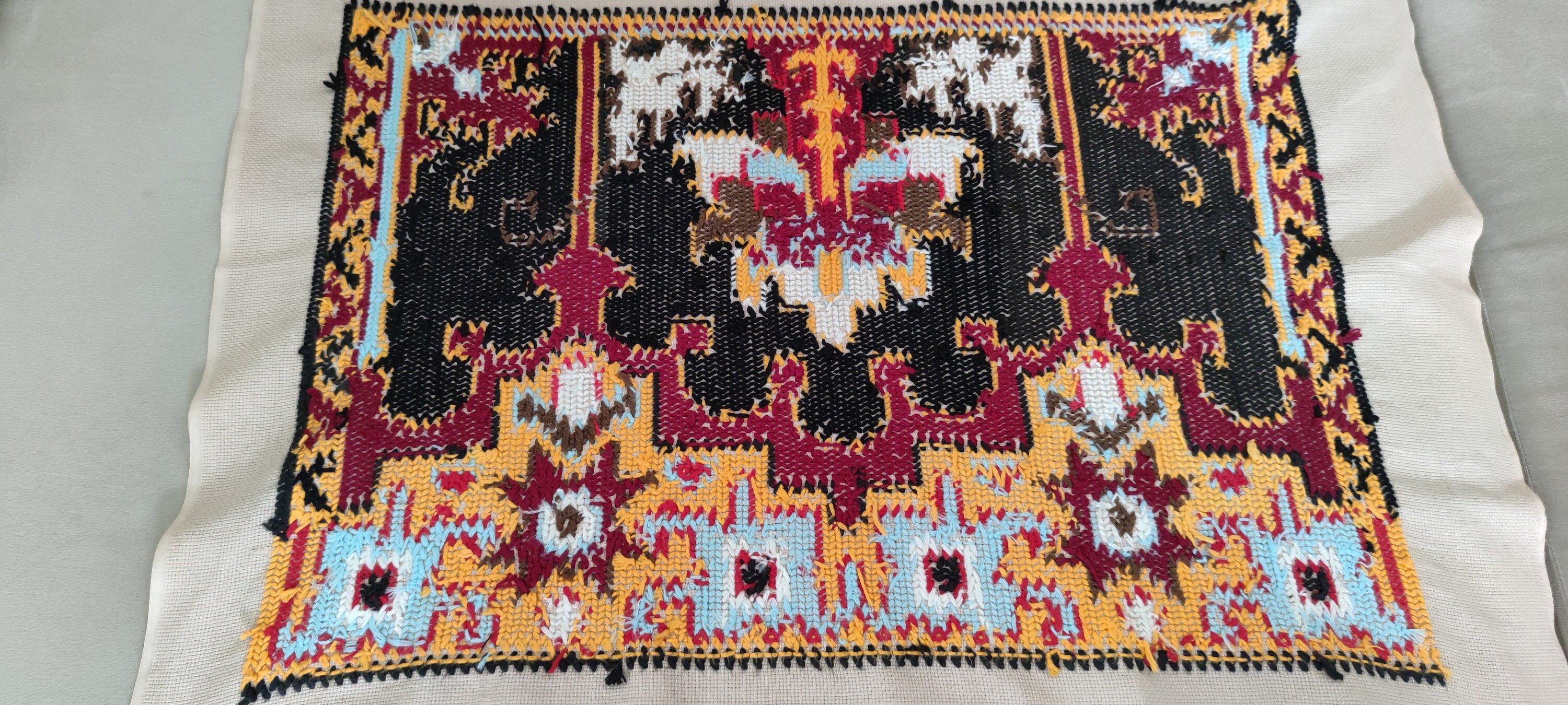 Vintage Bulgarian Rug/ Handmade Pillowcase/ Hand Embroidered - Etsy Israel