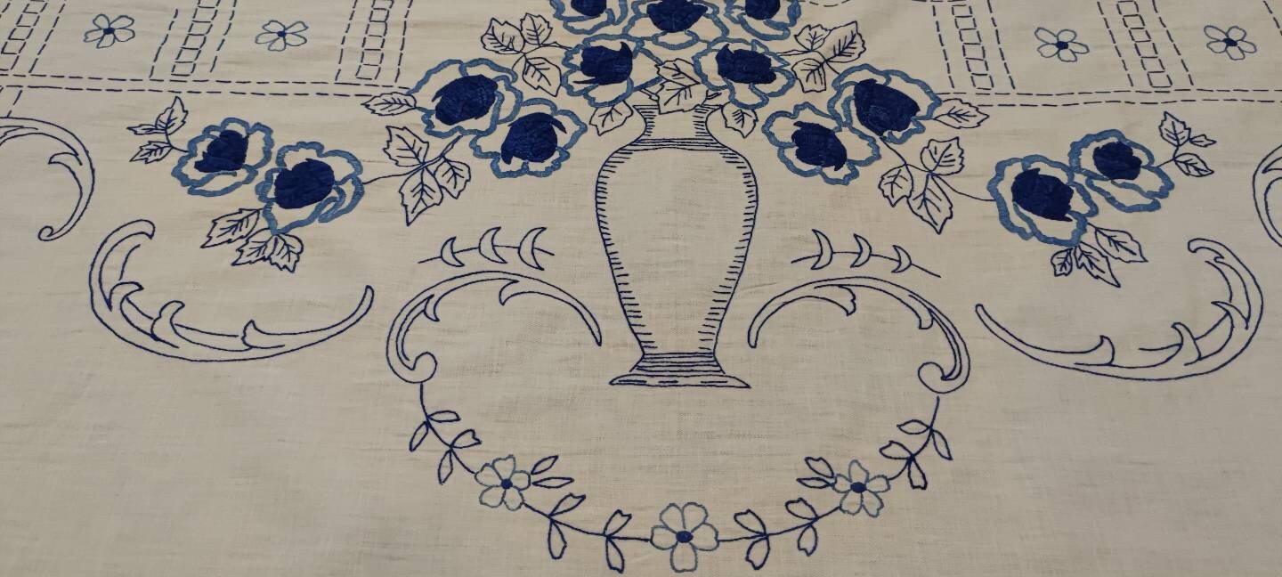 Embroidered Tapestry Cotton Tapestry Wall Hangings Folk Art - Etsy UK