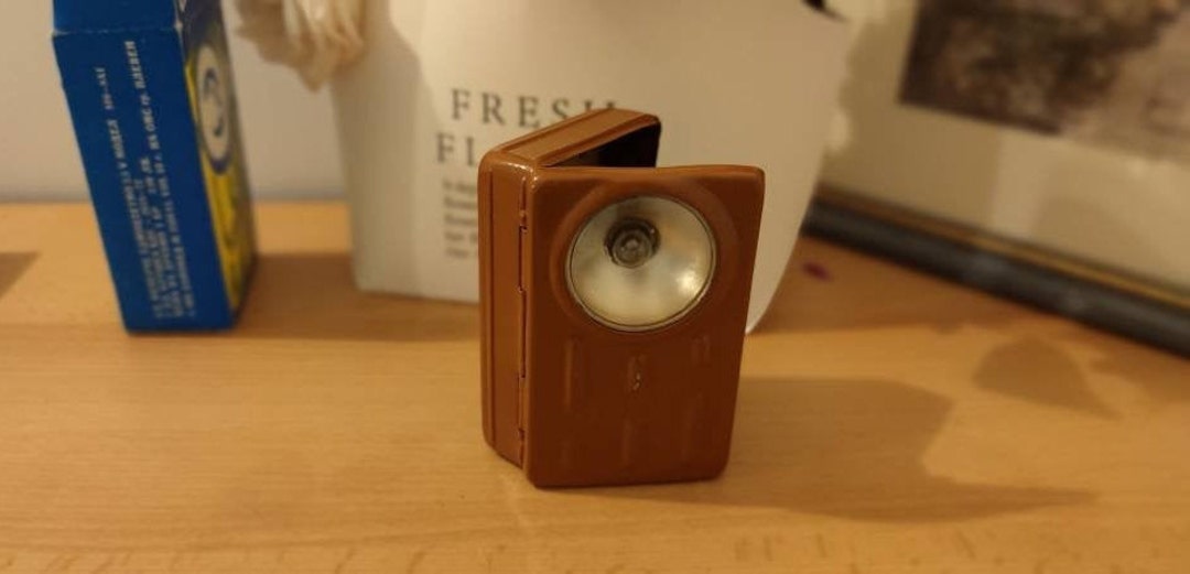 Brown Vintage Flashlight, Pocket Lamp Collectible Military Torch ...