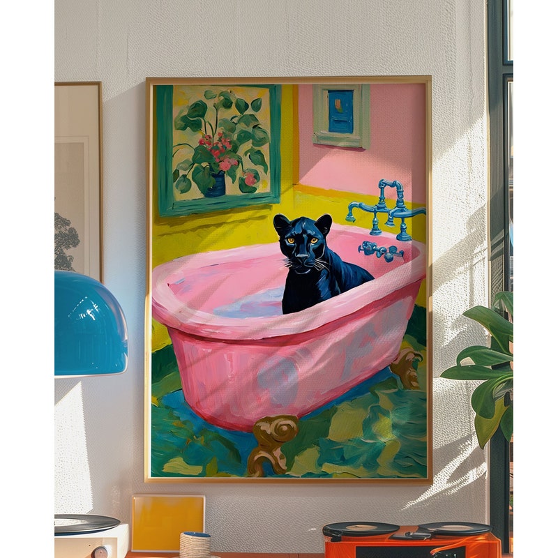Panther Poster Eclectic - Etsy
