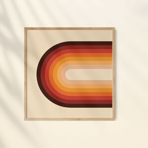 70s Set of 2 Wall Art, 70s Groovy Print, Burnt Orange Poster, 70s Decor ...